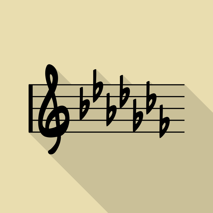 C Flat Major Scale Treble Clef