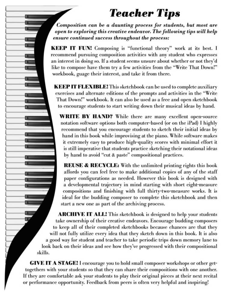 Look Inside | My Composition Book | Piano Pronto Publishing