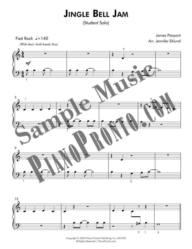 Look Inside | Jingle Bell Jam | Piano Pronto Publishing
