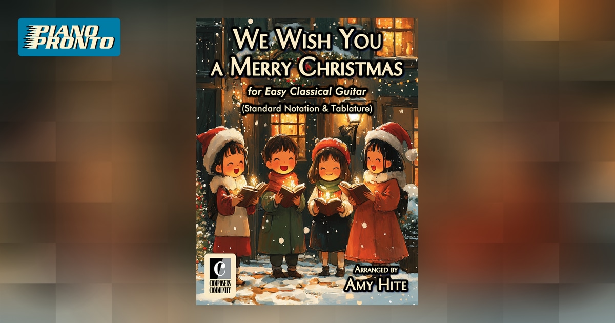 We Wish You a Merry Christmas (Standard Notation & Tablature) | Piano ...