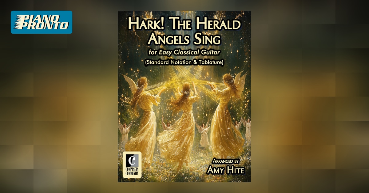 Hark! The Herald Angels Sing (Standard Notation & Tablature) | Piano ...