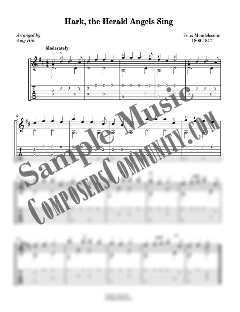 Look Inside | Hark! The Herald Angels Sing (Standard Notation ...