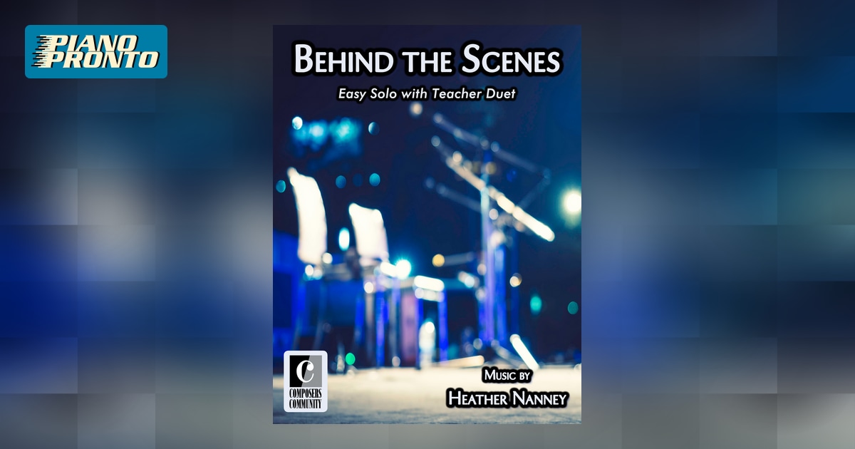 Behind the Scenes | Piano Pronto Publishing