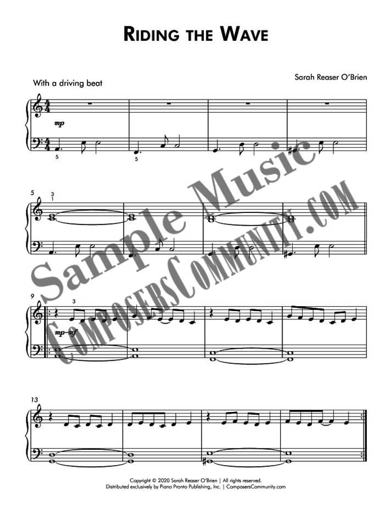 Look Inside | Riding the Wave | Piano Pronto Publishing