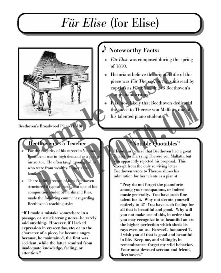 Fur Elise Easy Piano Sheet Letters Pdf - Infoupdate.org