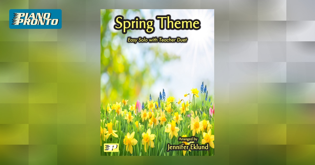 Spring Theme | Piano Pronto Publishing