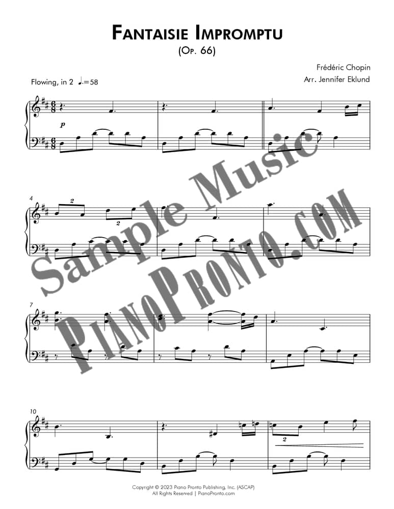 Look Inside | Fantaisie Impromptu | Piano Pronto Publishing