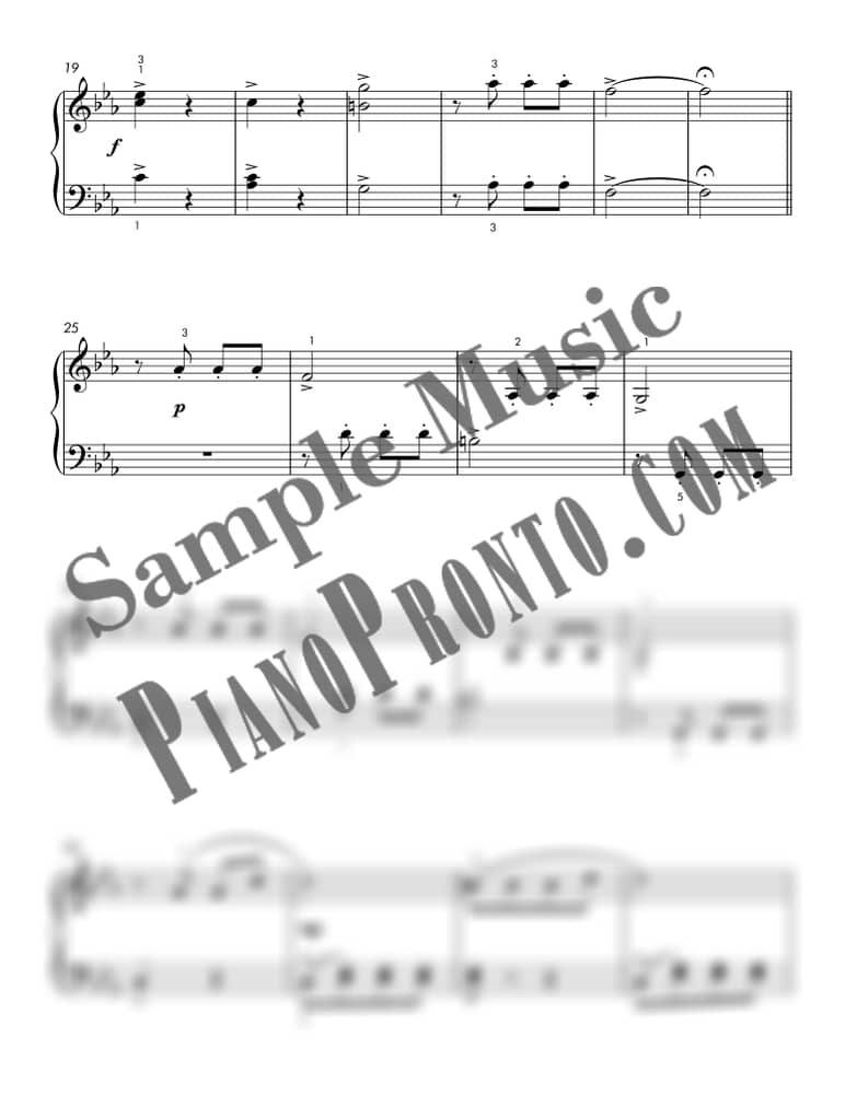 Look Inside | Victory Theme (from Symphony No. 5) | Piano Pronto Publishing